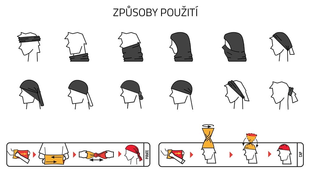 Šátek Buff Merino Wool Lightweight - Solid Mustard